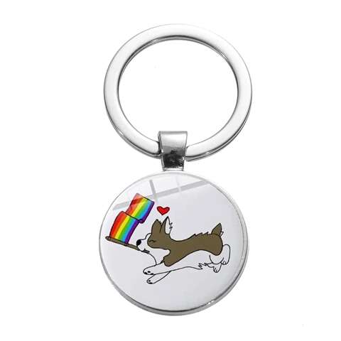 Porte clef LGBT Chien mignon & LGBT first